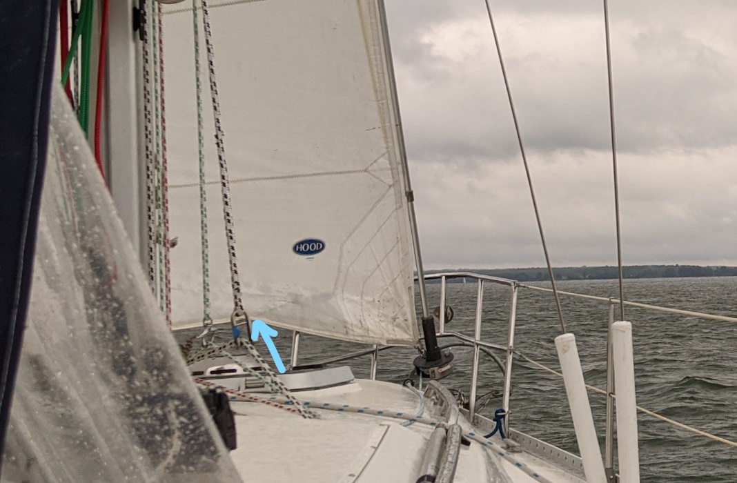 Measuring our boat for new Precision Sails – Foghorn Lullaby