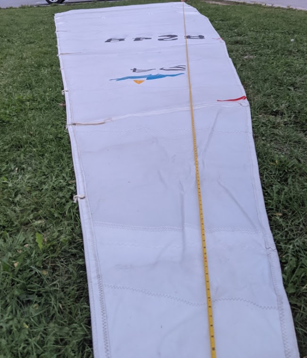 Measuring our boat for new Precision Sails – Foghorn Lullaby