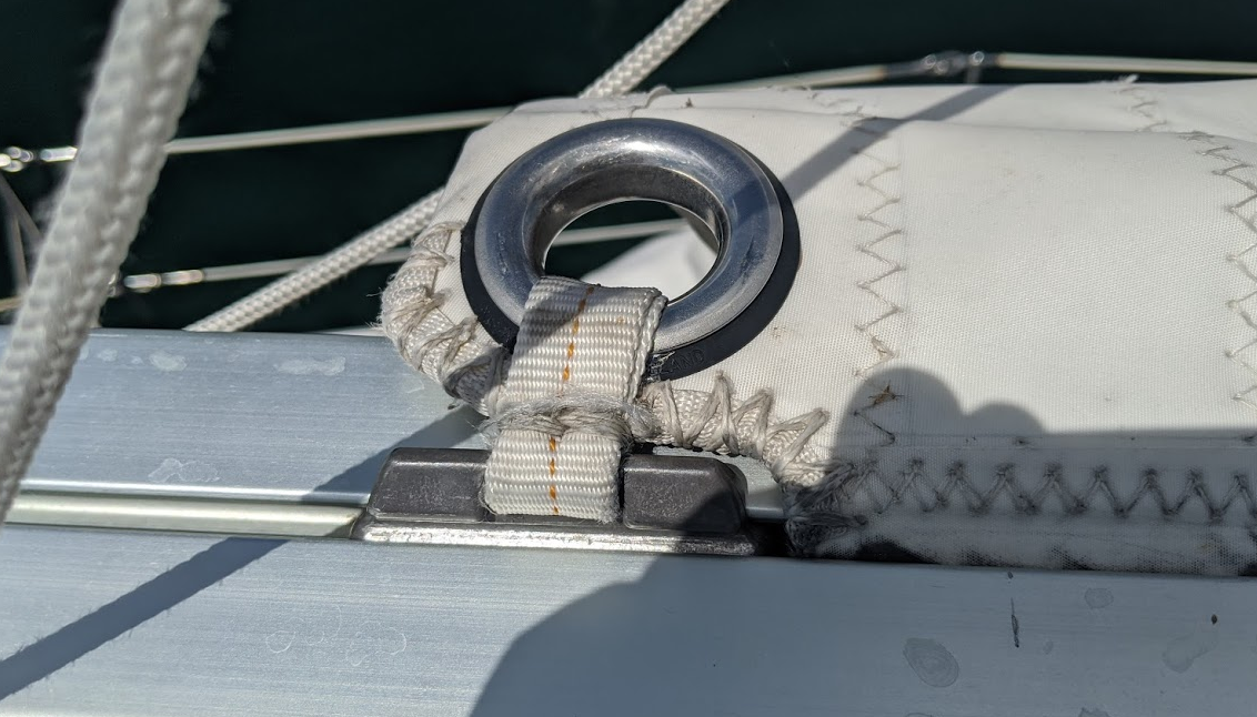 Measuring our boat for new Precision Sails – Foghorn Lullaby