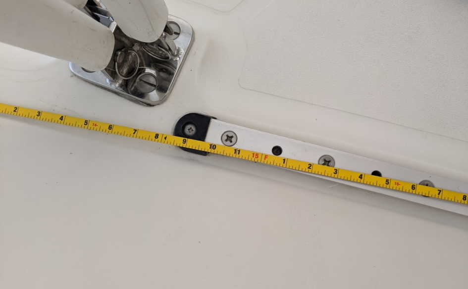 Measuring our boat for new Precision Sails – Foghorn Lullaby