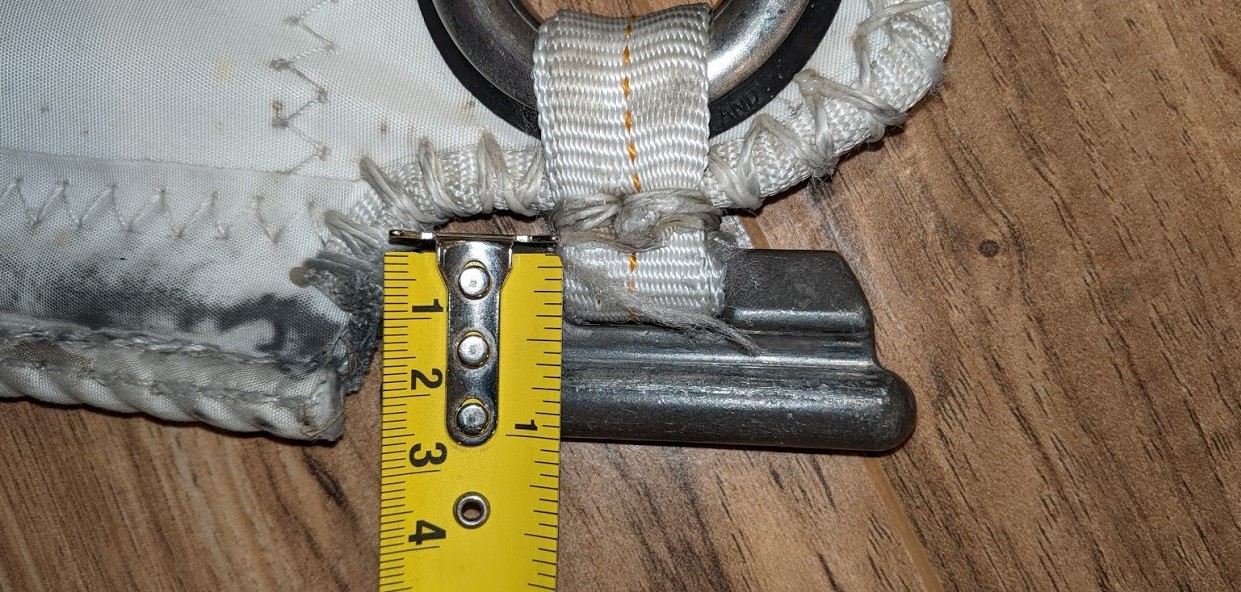 Measuring our boat for new Precision Sails – Foghorn Lullaby