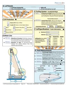 Measuring our boat for new Precision Sails – Foghorn Lullaby
