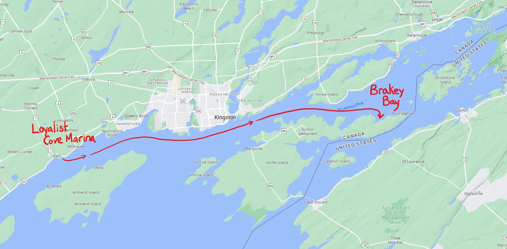 Heading to Thousand Islands – Brakey Bay – Foghorn Lullaby